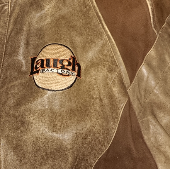 Vintage | Jackets & Coats | 9s Hollywood Laugh Factory Italian Leather ...